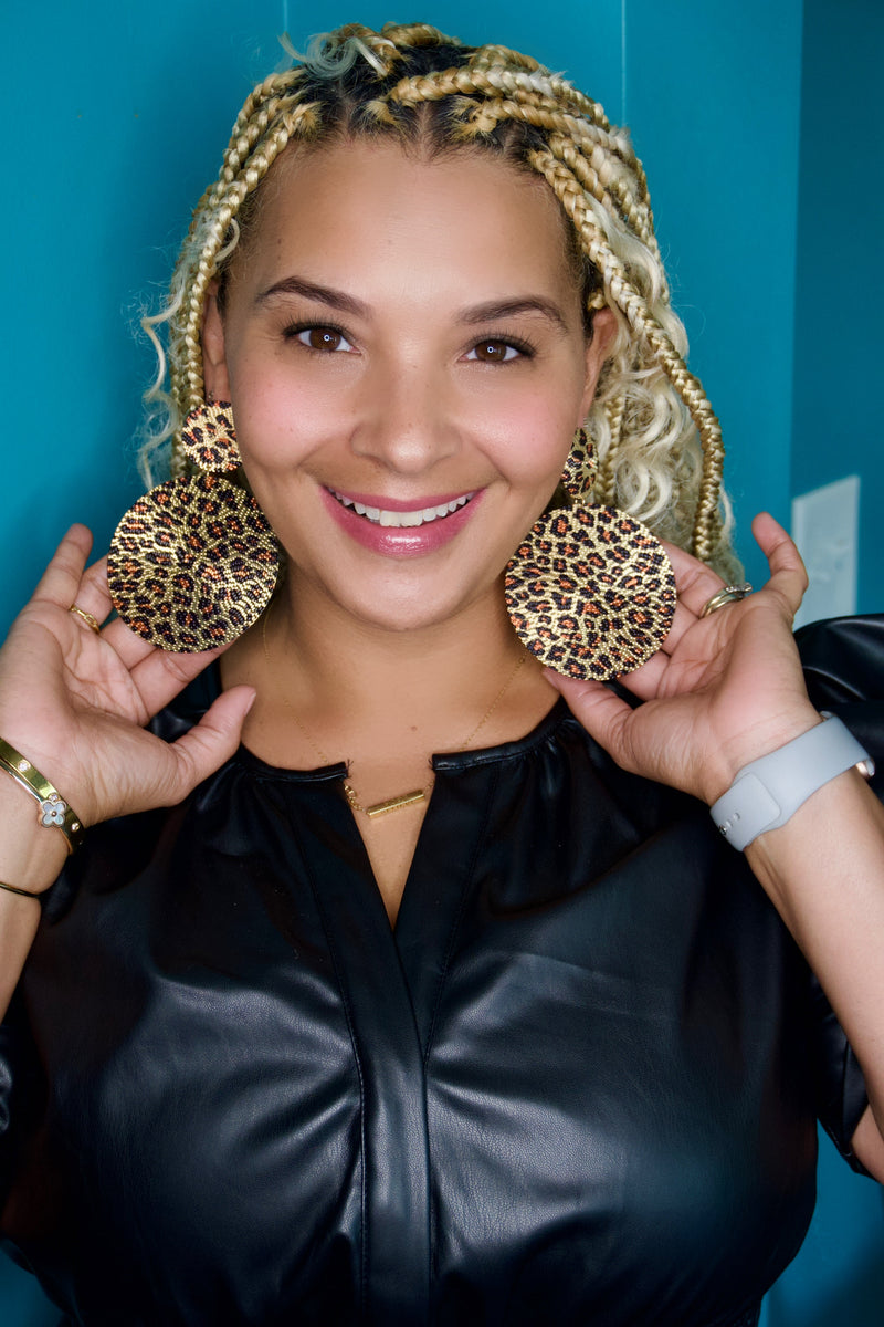 Feeling Leopard Earrings – Trish M