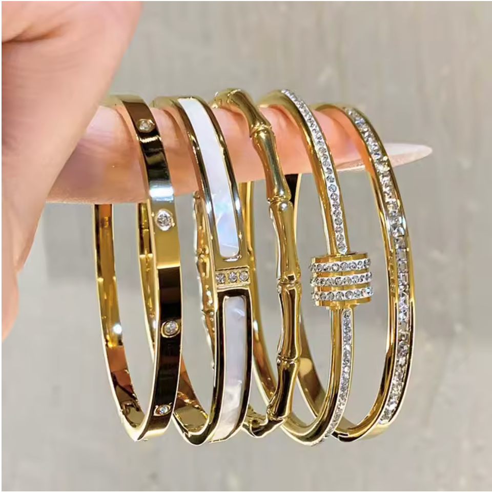 Fab Layers Stainless Steel Bangles – Trish M